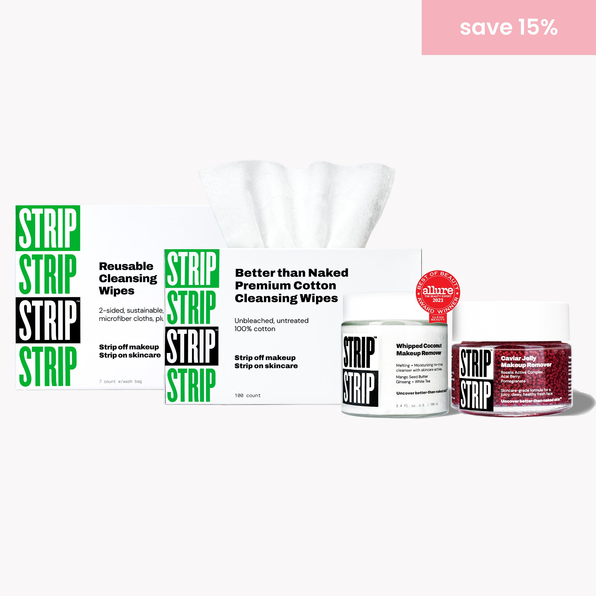 STRIP Luxury Set - Black and White - Strip Makeup